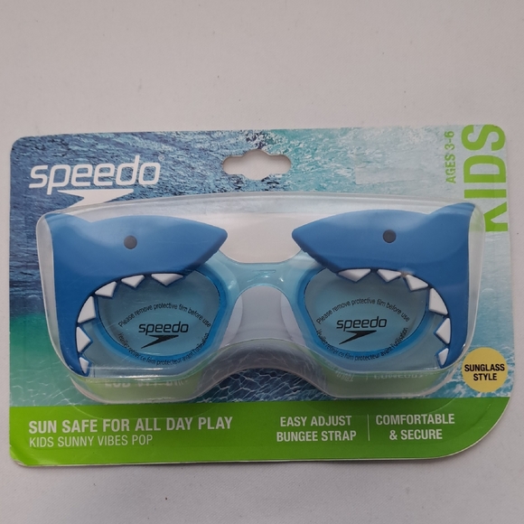 Speedo | Toys | Speedo Kids Shark Goggles Blue | Poshmark